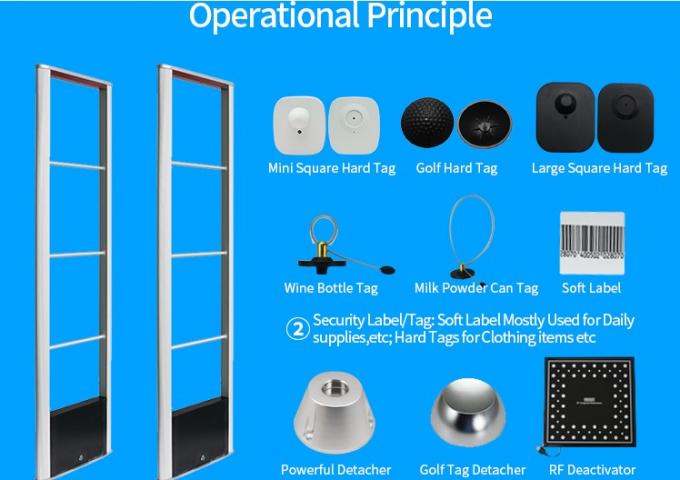 40*40mm Anti Theft Sticker Eas Soft label RF 8.2MHz Stickers Label For ...